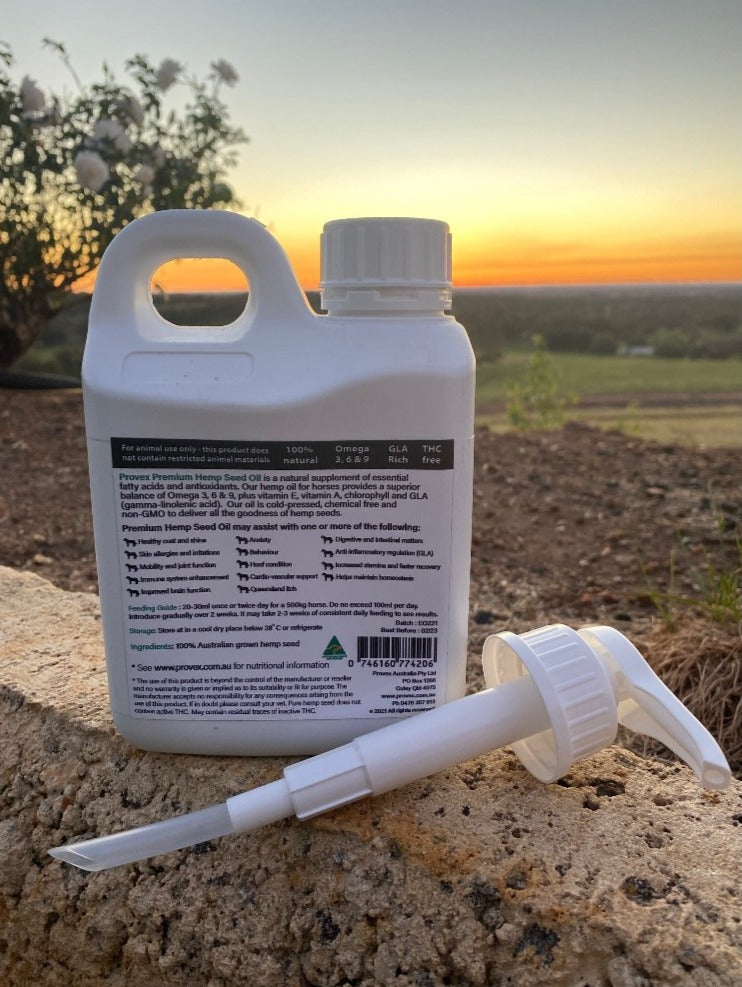 Provex Premium Australian Hemp Seed Oil For Horses – Provex Australia